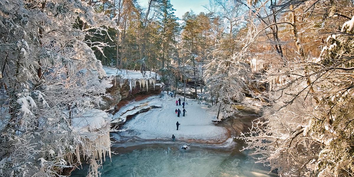 Winter Hike and Ice Festival 2024 in Hocking Hills - Cut Above Cabins
